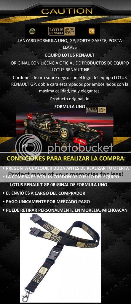 Lanyard Formula Uno Porta Gafete Llaves Lotus Renault Gp F1 - $ 299.99 ...