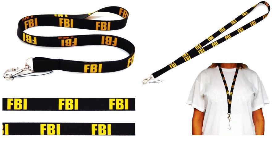 POLICE, CRIME SCENE, FBI, CSI QUALITY UNIQUE LANYARD NECK STRAP - SATIN ...